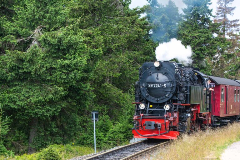 Brocken - de hoogste berg van het Harz gebergte