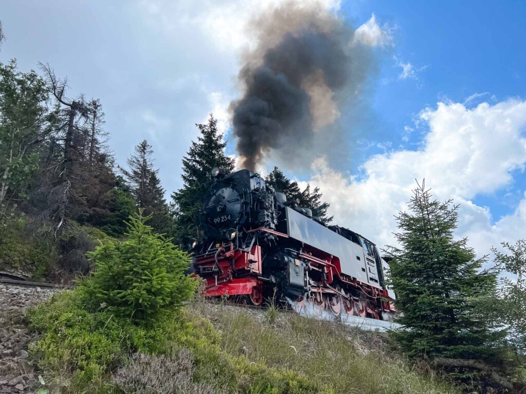 Brocken - de hoogste berg van het Harz gebergte