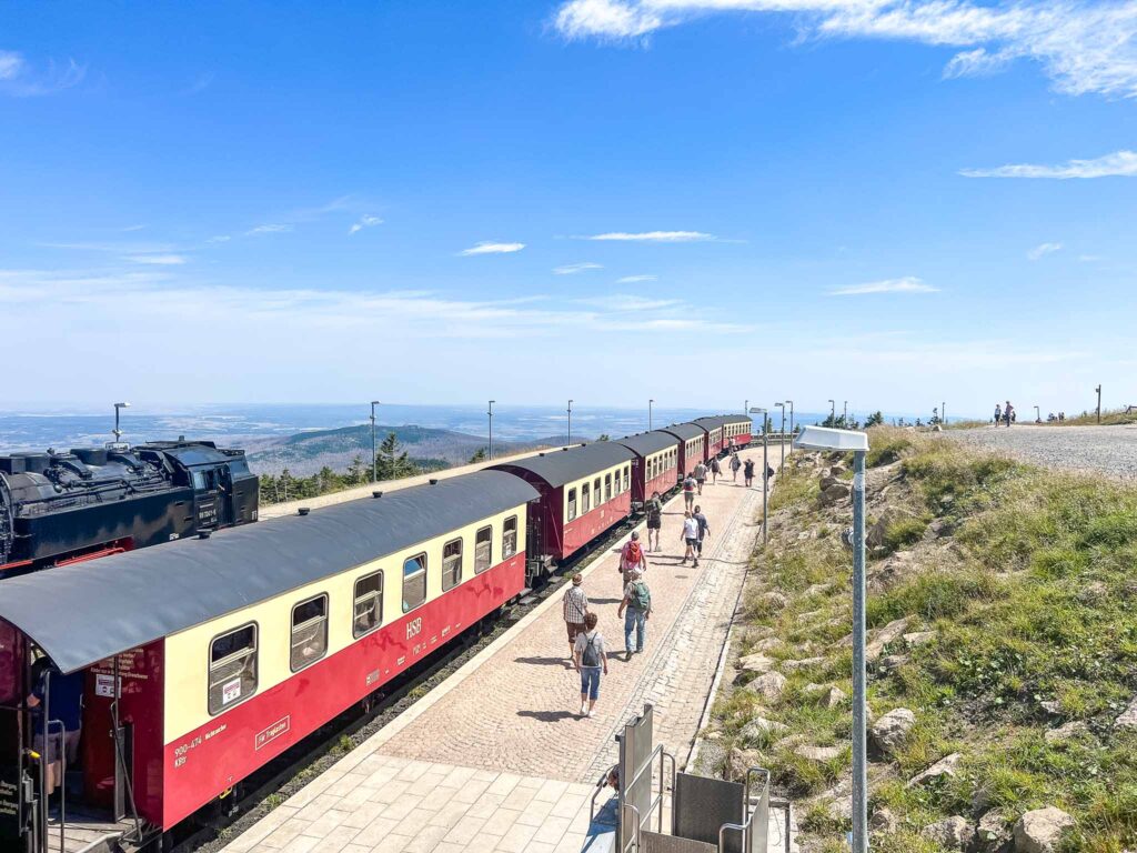 Brocken - de hoogste berg van het Harz gebergte